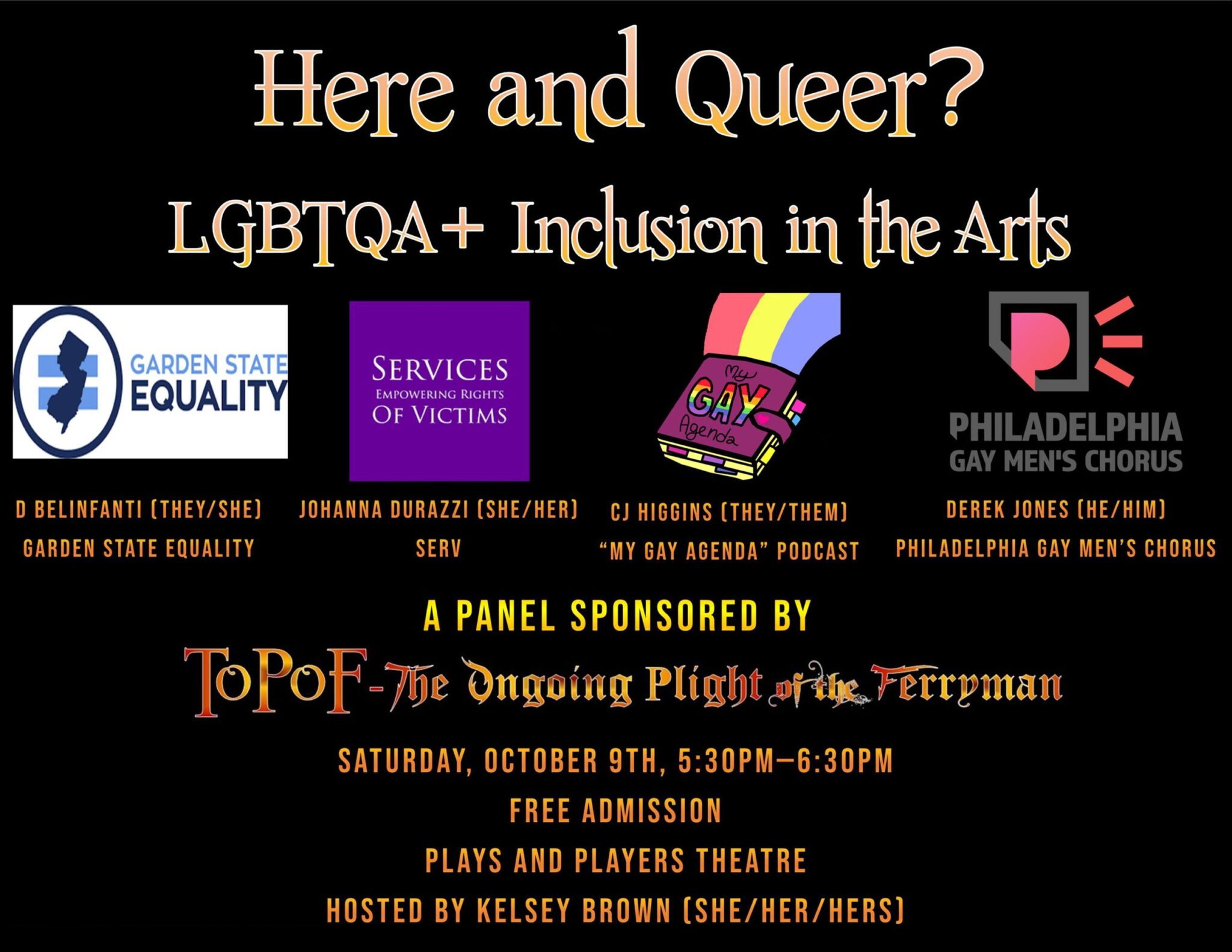 Here and Queer? LGBTQA+ and Inclusion in the Arts - PhillyGayCalendar