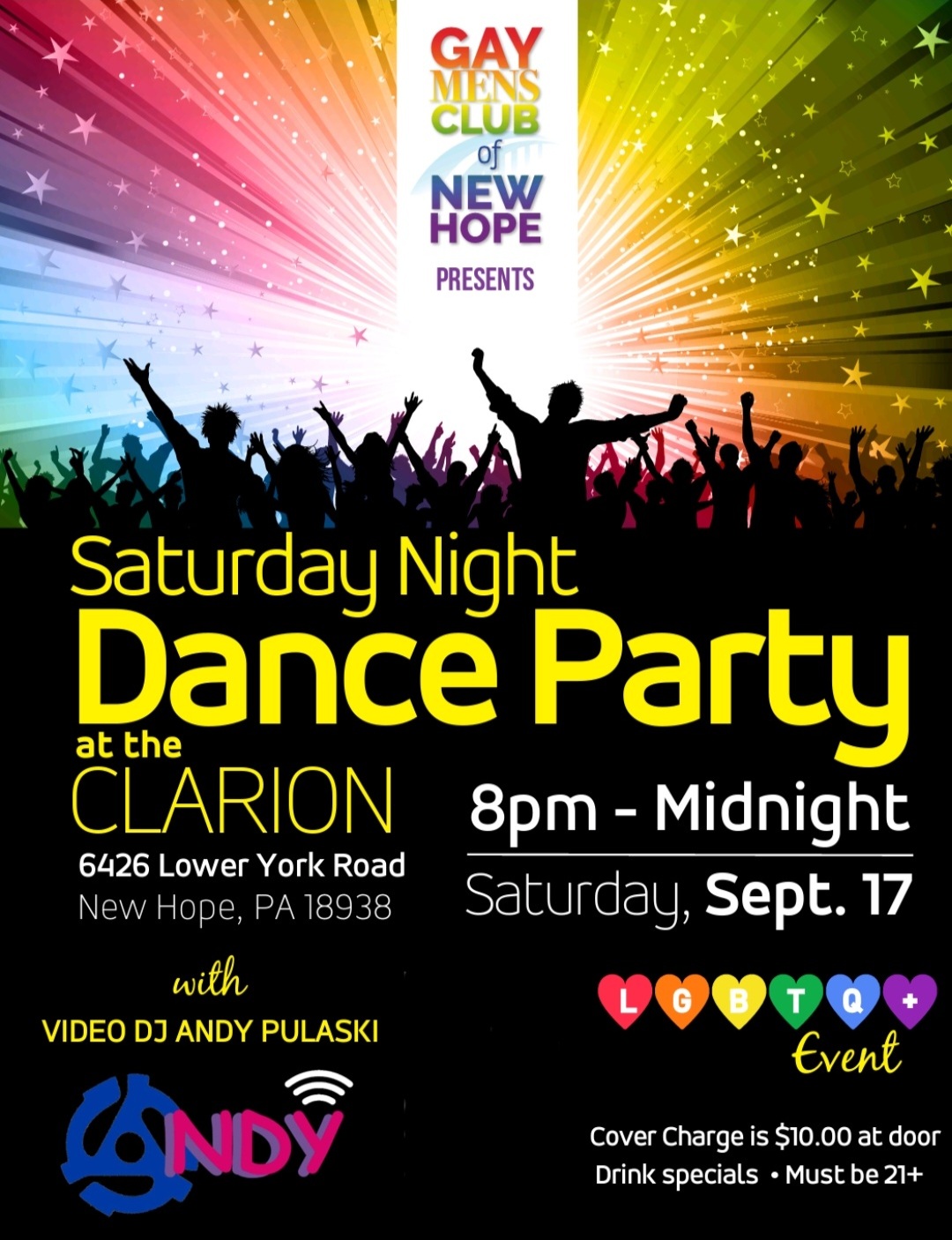 LGBTQ Saturday Night Dance Party - PhillyGayCalendar