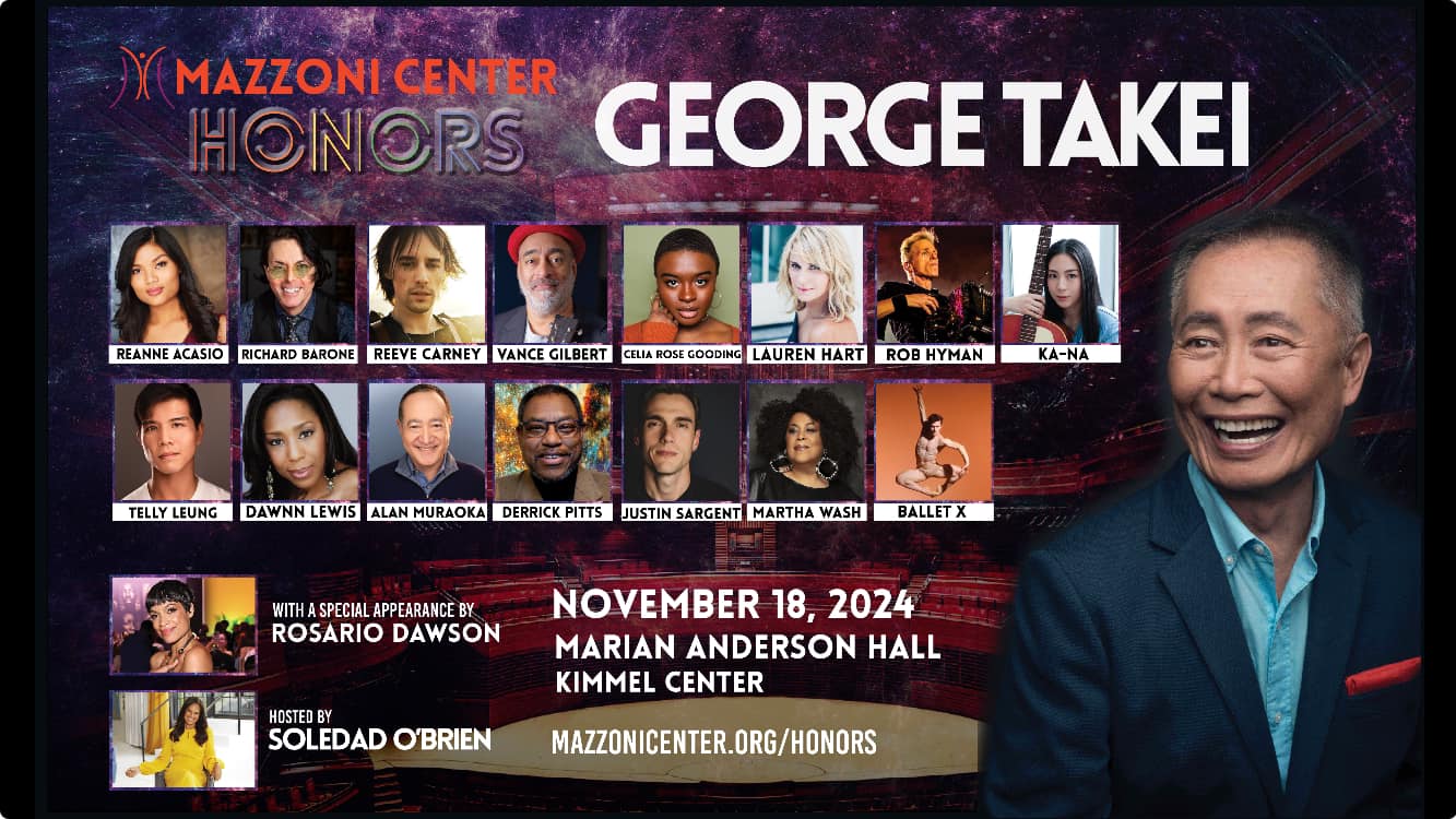 Mazzoni Center Honors George Takei - PhillyGayCalendar