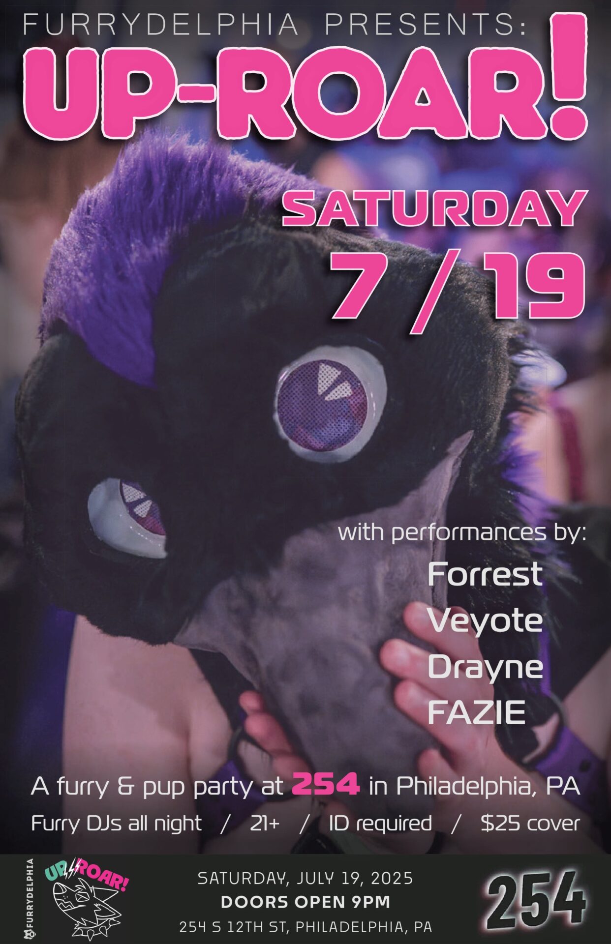 🐾🔥 FURRYDELPHIA PRESENTS: UP-ROAR! 🔥🐾 - PhillyGayCalendar